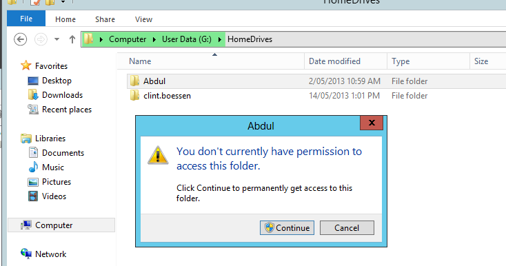 You don't currently have permission to access this folder... But I should... - Software ...