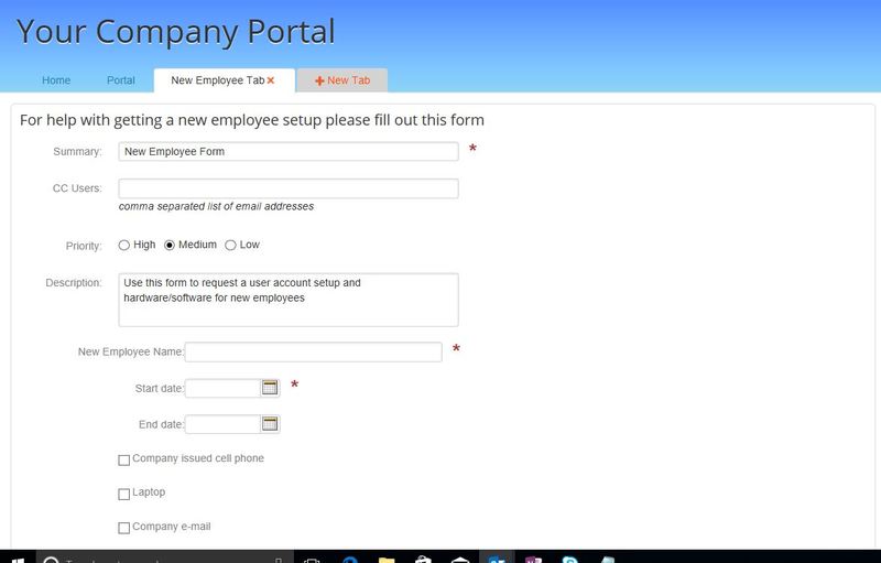 Custom Portal Question Spiceworks Support Spiceworks Community