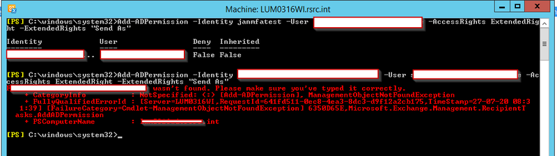 Add Sendas Security Rights To Ad User Object Programming