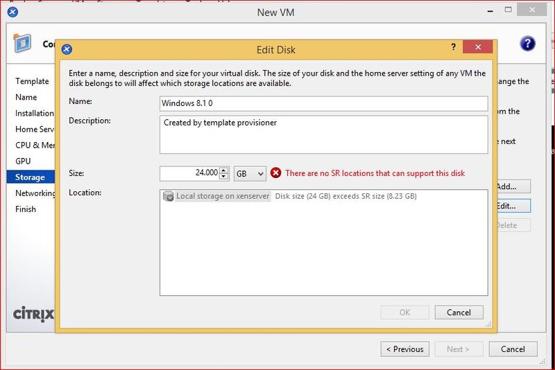 storage issue in XenCenter - Software & Applications - Spiceworks Community