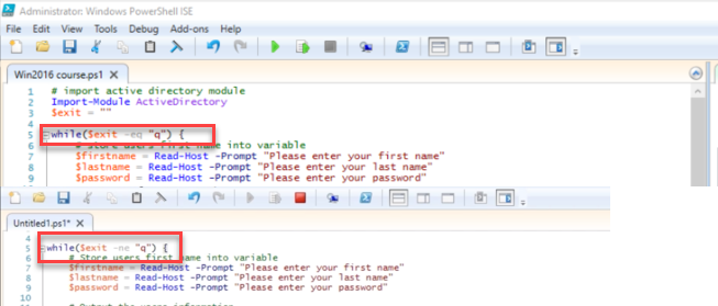 What is different here in the powershell 'while loop' script? - #3 by Neally - Programming ...