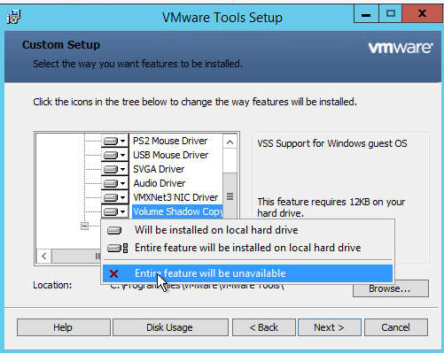 Error on VM: An error occurred while quiescing the virtual machine ...
