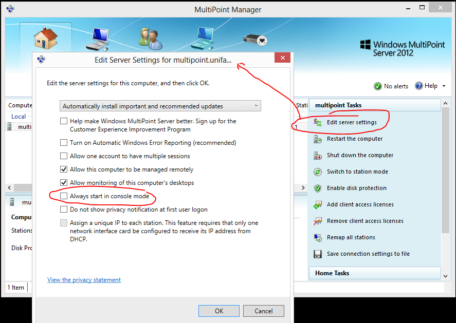 Windows Multipoint Server 2012 Stuck in Console Mode - Software ...