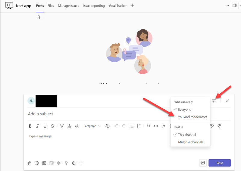 Block teams replies to announcement only team channel? - Software & Applications - Spiceworks ...