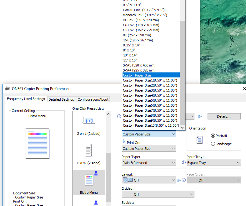 Updating Custom Paper Sizes on Printer Settings - Hardware - Spiceworks ...