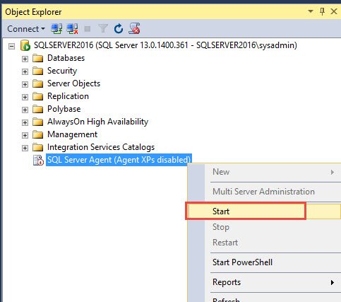 SQL Server Agent (Agent XPs disabled) - Databases - Spiceworks Community