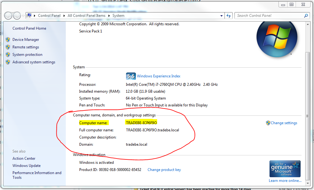 Locate your PC name and IP address (Win 7) - Software - Spiceworks ...