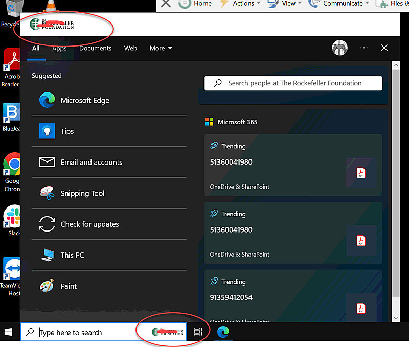 How do i replace and update the company logo on the search, taskbar ...