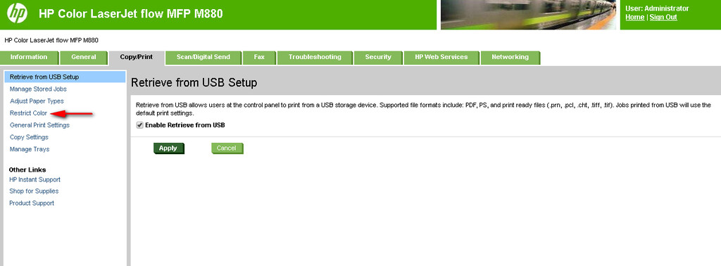 Configure Color Access Control on HP Printers and MFP's - Hardware ...