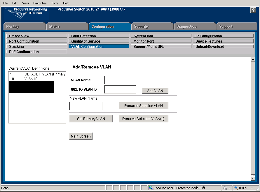 Configure a HP ProCurve switch - Hardware - Spiceworks Community