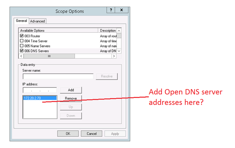 Windows Server DHCP Scope Options - Windows - Spiceworks Community Windows Server DHCP Scope Options - Windows - Spiceworks Community