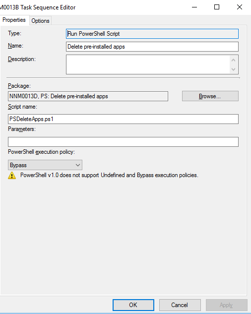 Sccm Windows 10 Task Sequence Powershell Doesnt Seem To Execute