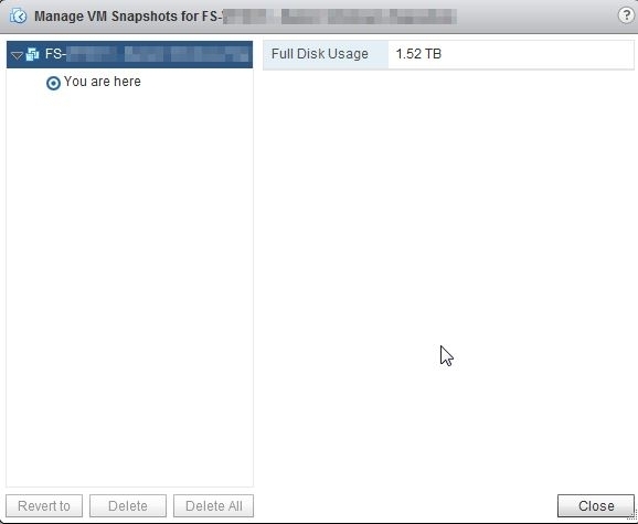 VM has a giant VMDK file, NOT SNAPSHOT - Virtualization - Spiceworks Community