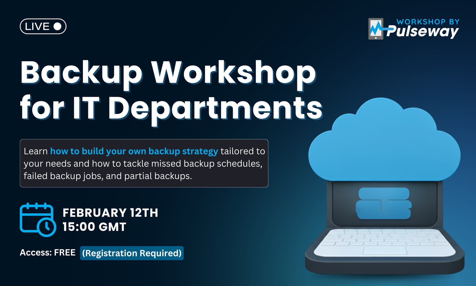 Backup Workshop: Calling ALL IT Departments! - Pulseway - Spiceworks Community