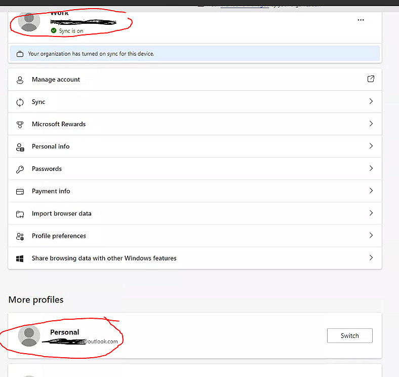 User is unable to switch Profiles in Microsoft Edge - Software ...