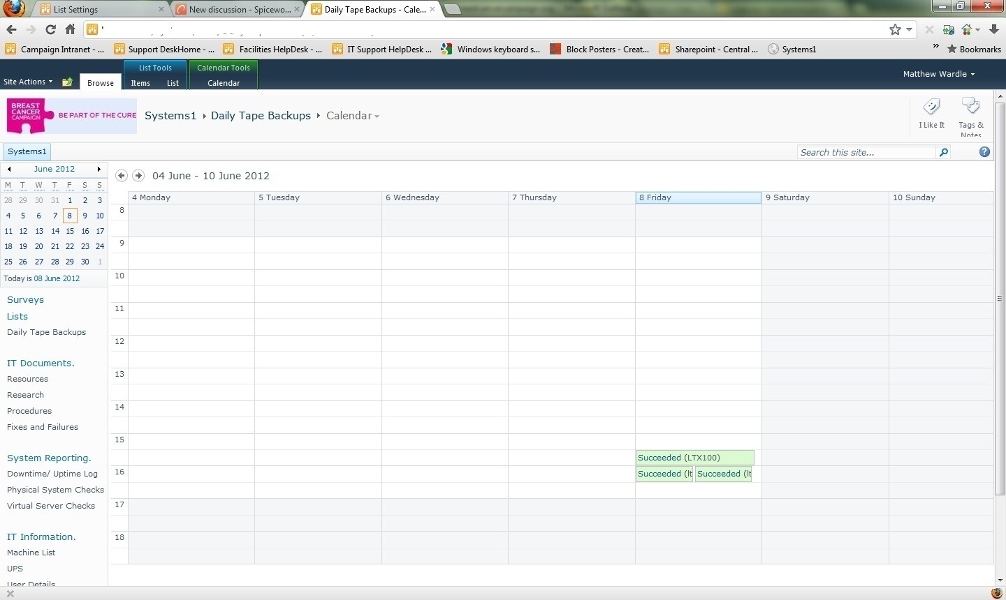 Sharepoint Calendar Help - Software - Spiceworks Community