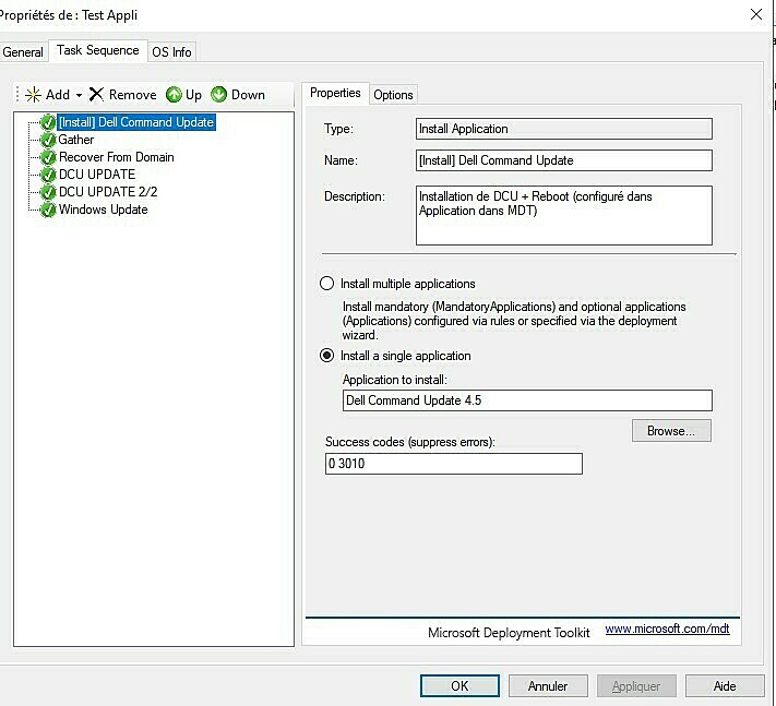 Installing Dell Command Update with MDT - Software & Applications - Spiceworks Community