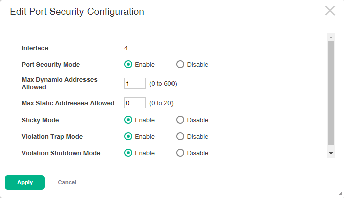Hpe Switch Port Security Networking Spiceworks Community