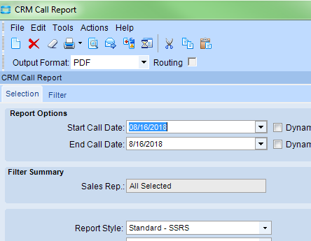 Epicor 10.2 - BAQ Report Designer - pass report options to dataset ...