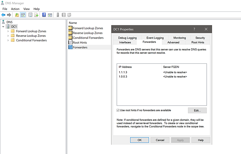 Hyper V No Default Gateway Domain Controller With Dhcp And Dns In Place Virtualization