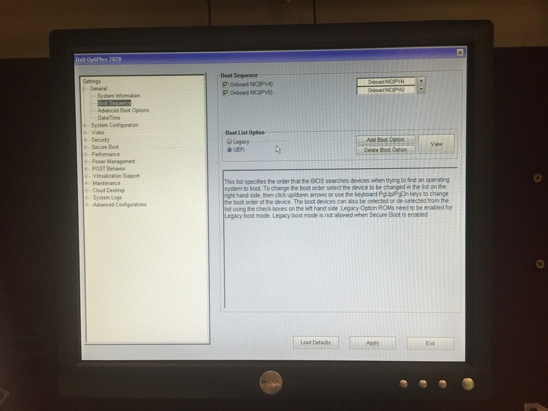 Enable UEFI through SCCM Task Sequence on Dell Optiplex's - Software - Spiceworks Community