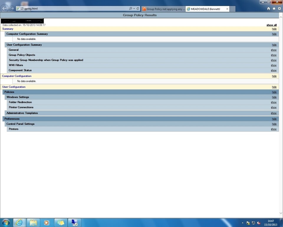 Group Policy not applying any Computer Settings - Software - Spiceworks Community