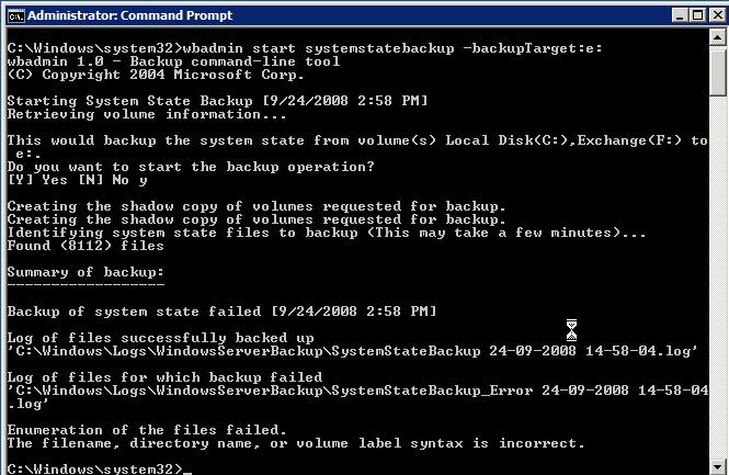 windows server backup - Collaboration - Spiceworks Community