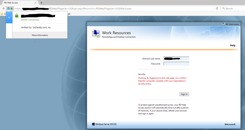 RDWeb - Works internally, doesn't externally. - Software & Applications - Spiceworks Community