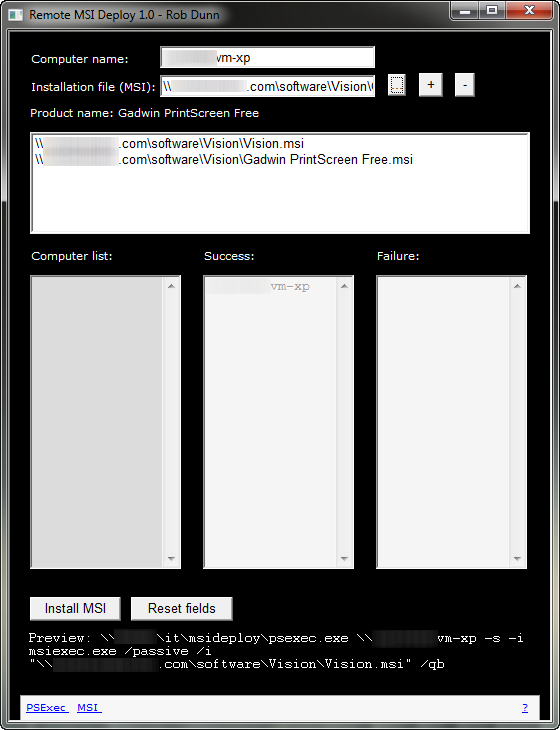 (HTA) Install multiple MSI's to remote computer(s) via PSEXEC - IT ...