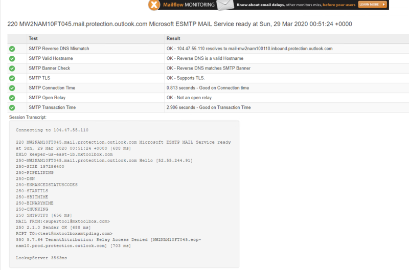 SMTP Relay + Office365 (Direct Send) - Software & Applications ...