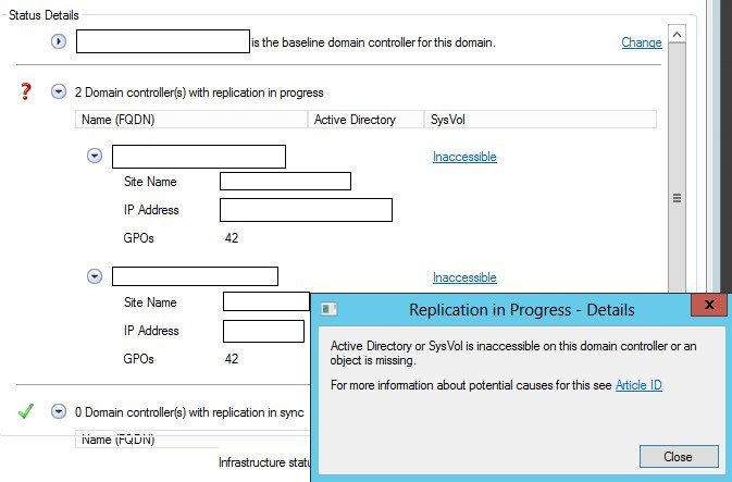 Server 2008 R2 SYSVOL Inaccessible from Server 2012 DC - Windows - Spiceworks Community