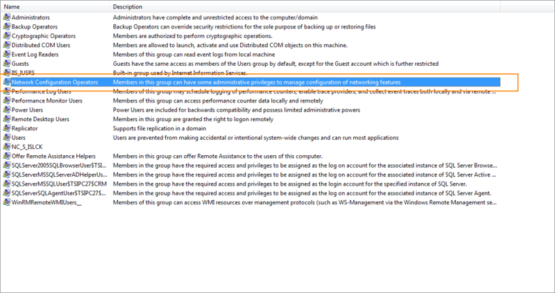 how to allow domain user to change local network configuration - Windows - Spiceworks Community