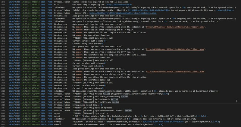 Wsus Clients Not Getting Updates 4 By Shimsheyrosenberg Windows Spiceworks Community