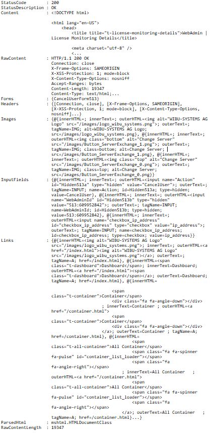 Extract Data From A Html Webpage And Send An Email To Users In Powershell Programming