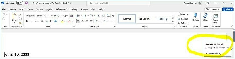 Get rid of welcome back in Word - Software & Applications - Spiceworks ...