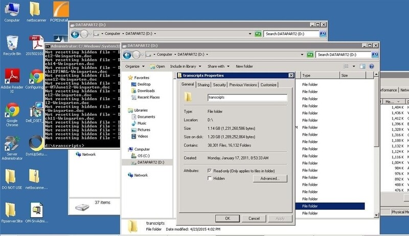 Cannot remove read-only attribute from certain folders - Windows ... Cannot remove read-only attribute from certain folders - Windows ...