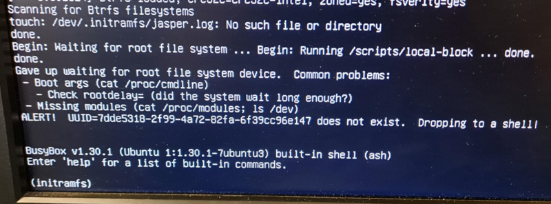 Gave Up Waiting For Root File System Device Linux Spiceworks Community