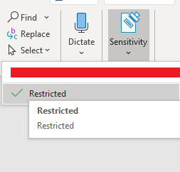 Can you insert a sensitivity label as text inside a Word Document ...