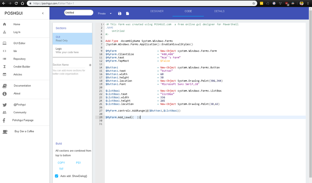 Powershell Forms the easy way - Programming & Development - Spiceworks ...
