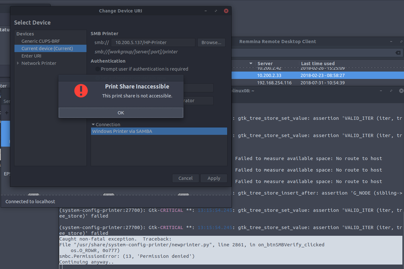 Ubuntu version 18 SMB Printer - Linux - Spiceworks Community
