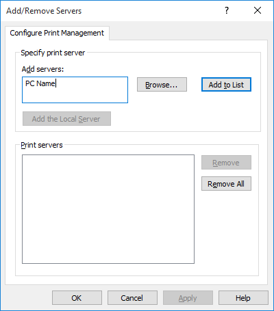 Install or delete printers remotely with Print Manager - Software ...
