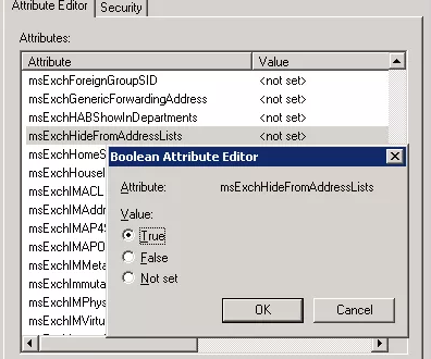 AD attribute to modify to hide a distro from the GAL? - Cloud Computing & SaaS - Spiceworks ...
