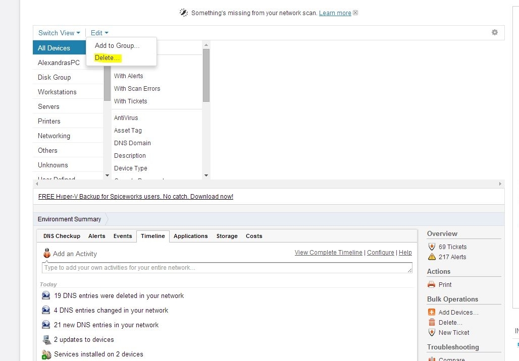 HP iLO devices will not load full inventory profile - Spiceworks Support - Spiceworks Community