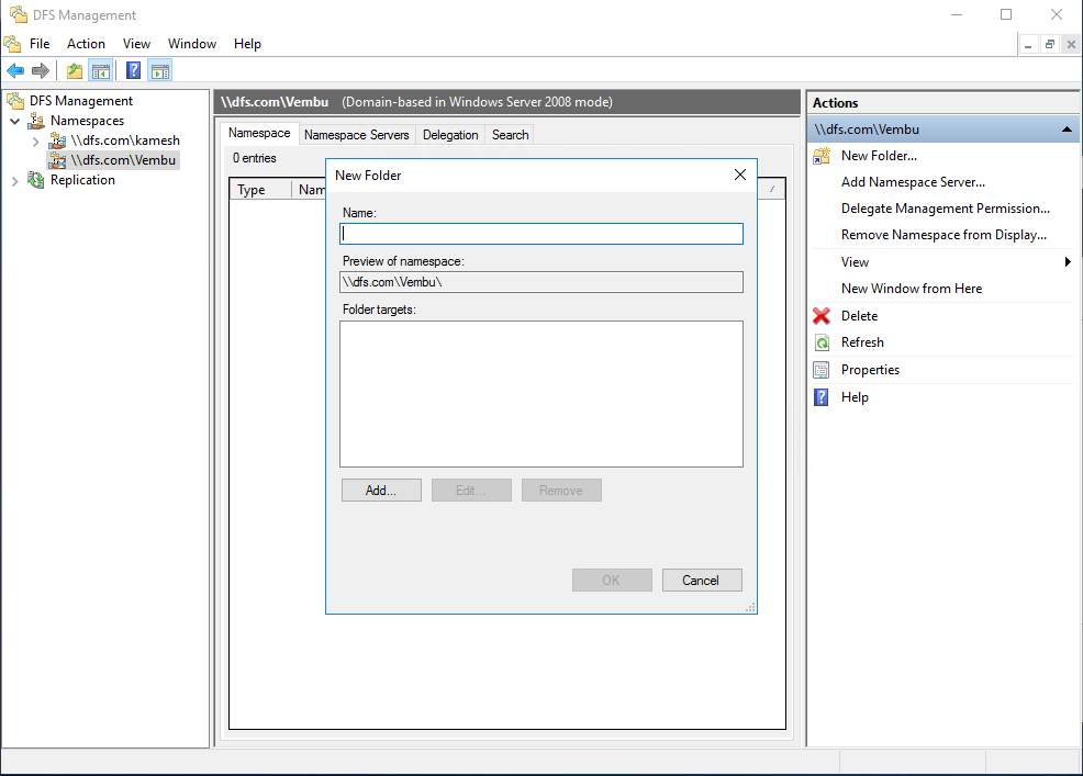 Install and Configure Distributed File System (DFS) on Windows 2016 - a step by step Howto ...