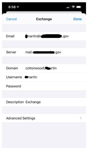 Exchange email settings on Iphone 11 - SOLVED - Hardware ...