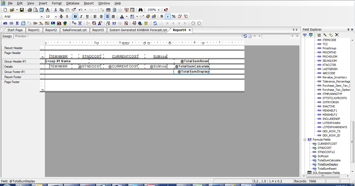 Crystal reports won't summarize or running total my formula field - Databases - Spiceworks Community