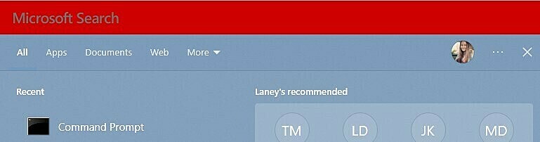 How do I change the color of Microsoft Search Title bar in Windows 10 ...