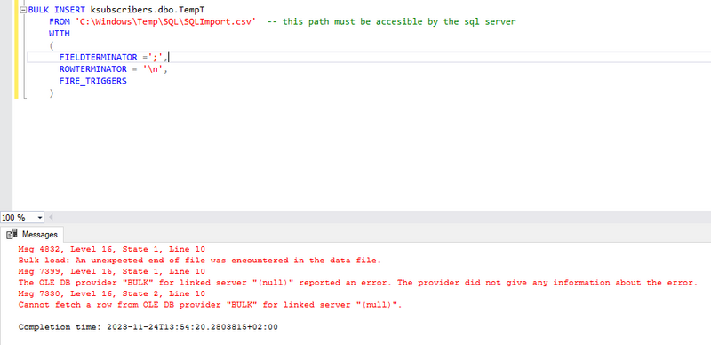 Import Data From Excel To SQL View - Databases - Spiceworks Community