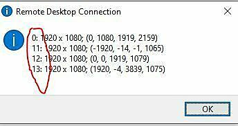 using RDP on multiple monitors: what are the monitor IDs listed in ...