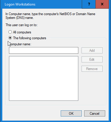How to limit specific user account logons to specific group of PCs? - Software & Applications ...